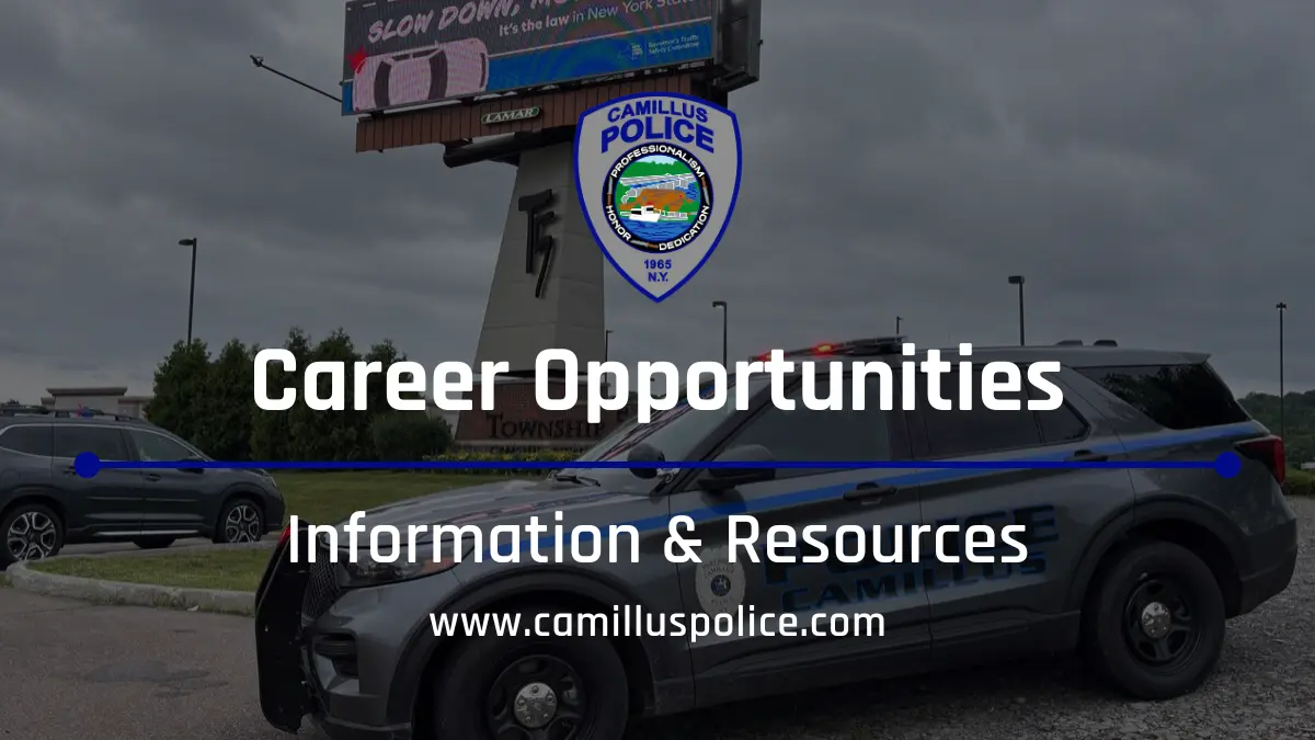 Careers - Camillus Police Department