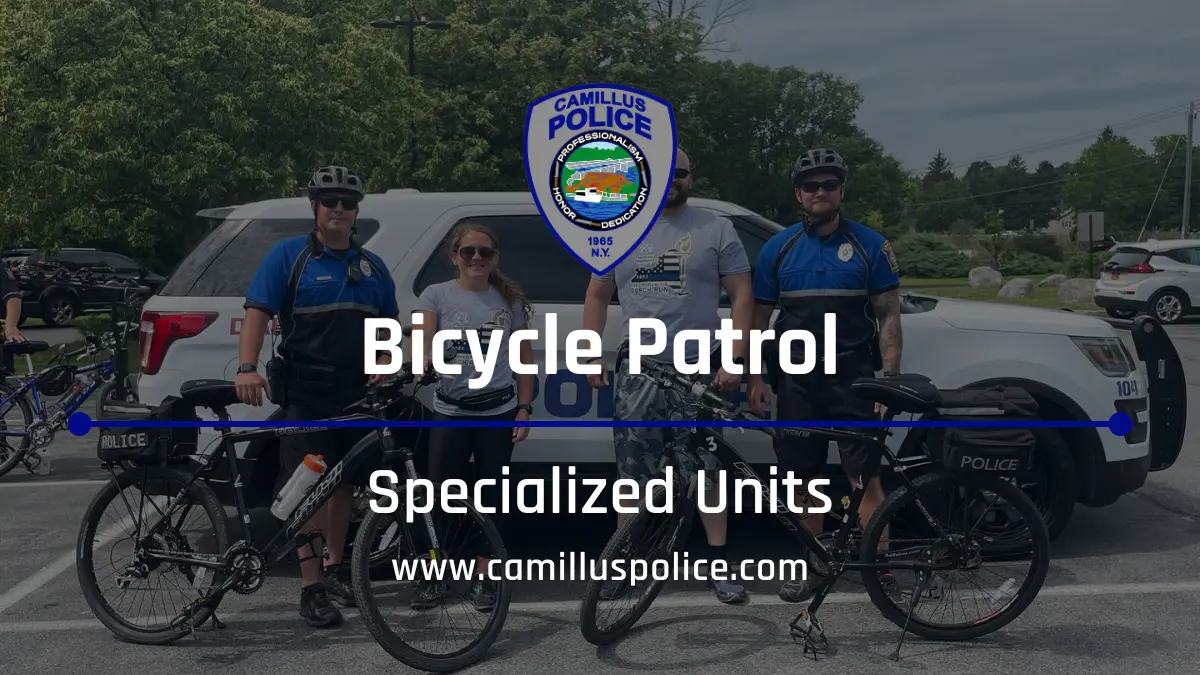 Bicycle Patrol - Camillus Police Department