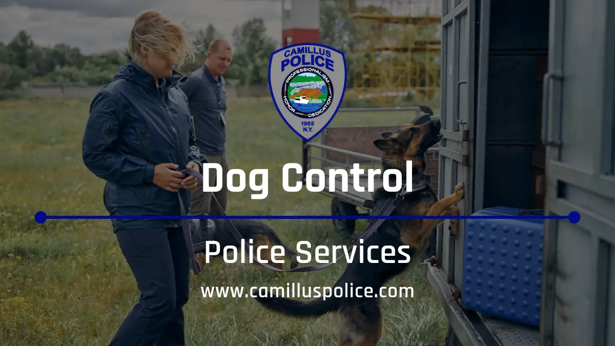 Dog Control - Camillus Police Department